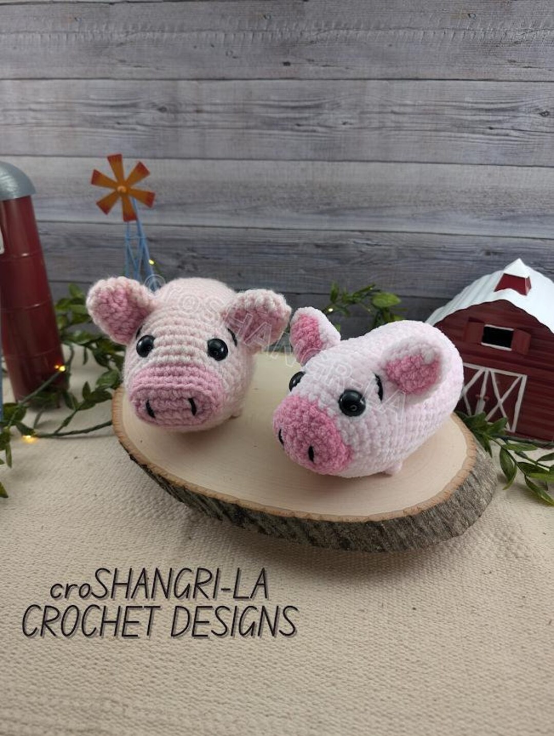 Pig Crochet Pattern, Crochet Pattern Pig Stuffed Animal, Pig Crochet ...
