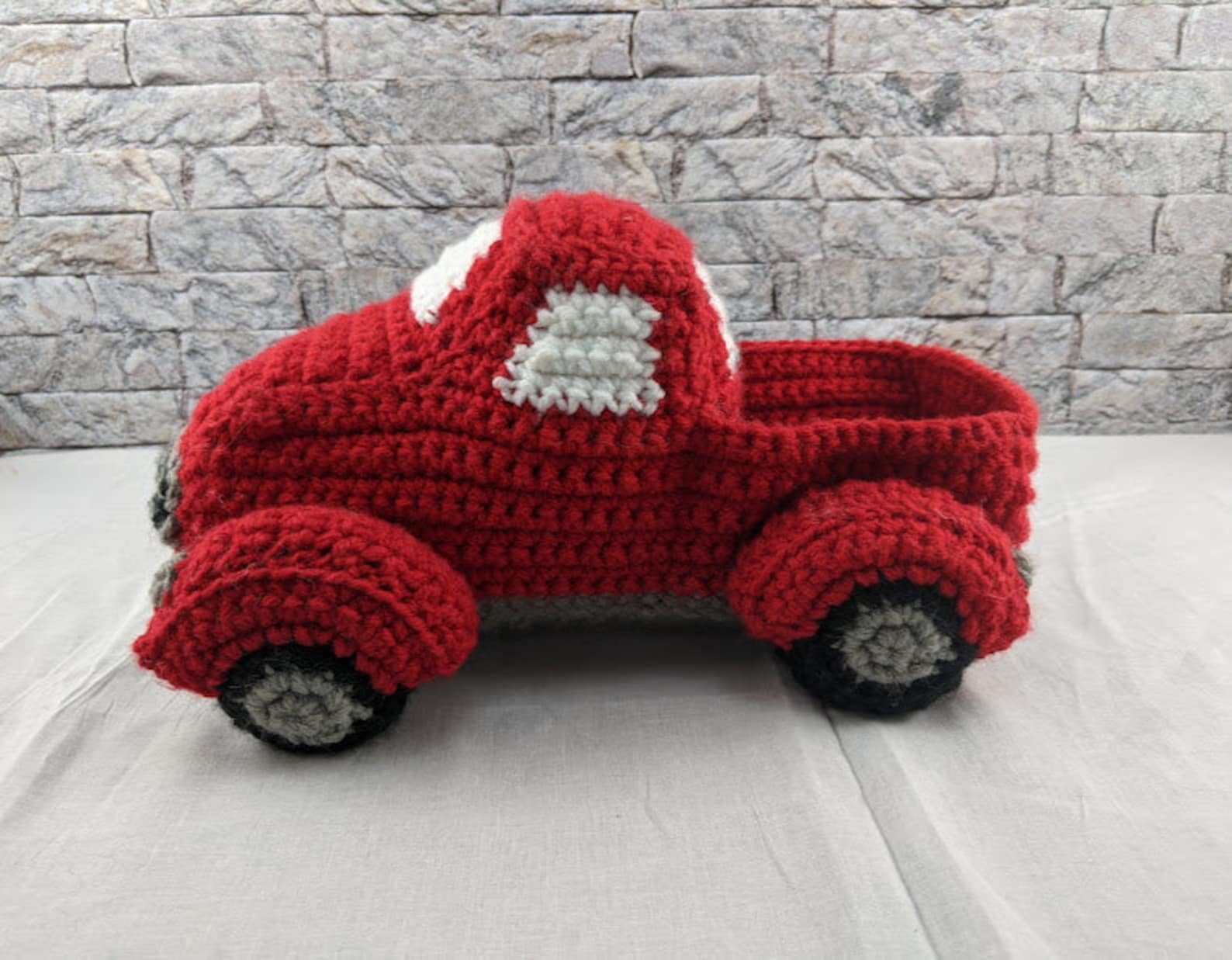 Vintage Truck Crochet Pattern, Crochet Truck Pattern, Crochet Red Truck ...