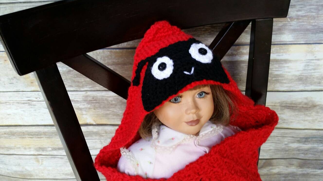Ladybug Hooded Blanket Crochet Pattern | Etsy