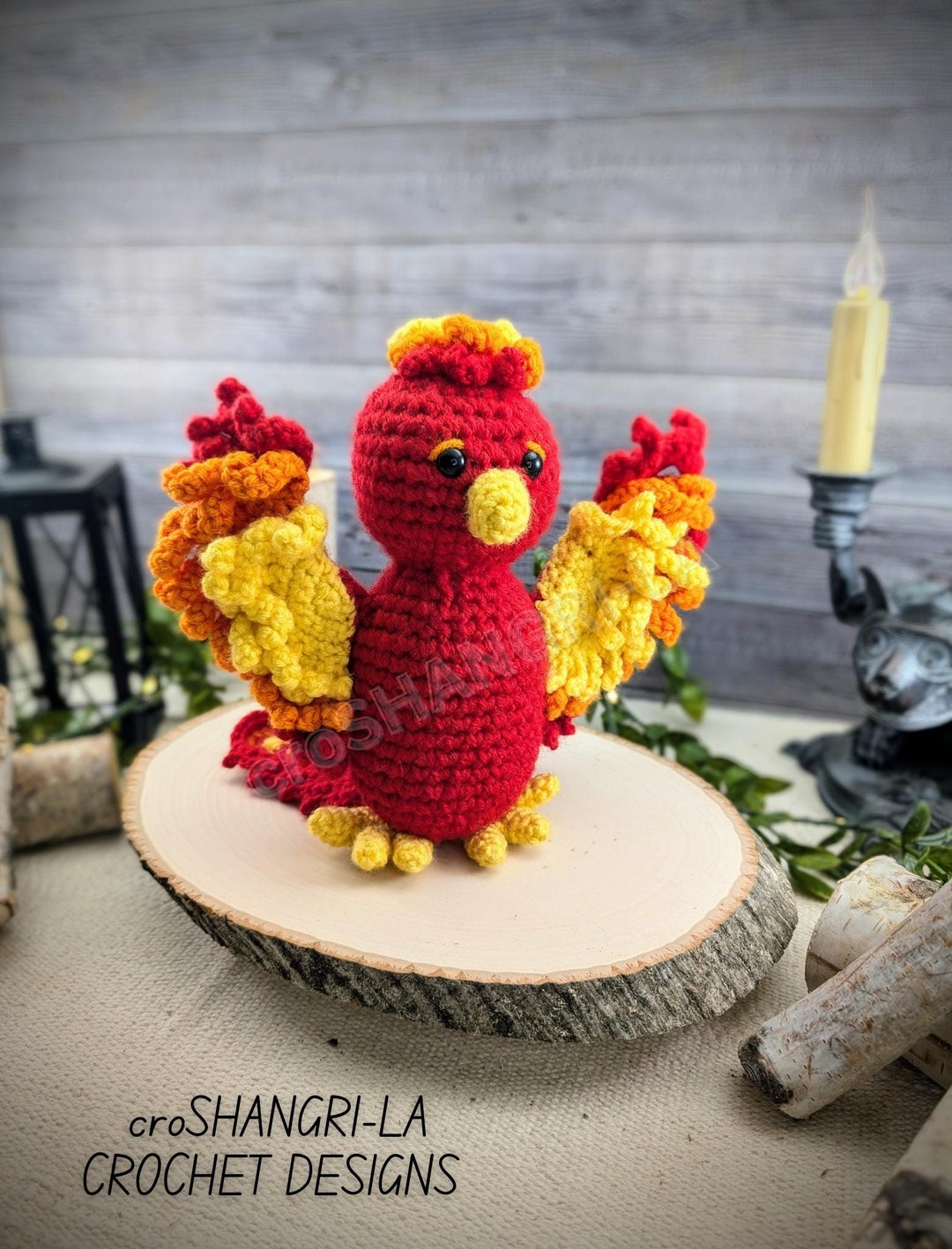 Phoenix Crochet Pattern: Amigurumi Stuffed Animal Toy (digital Download ...