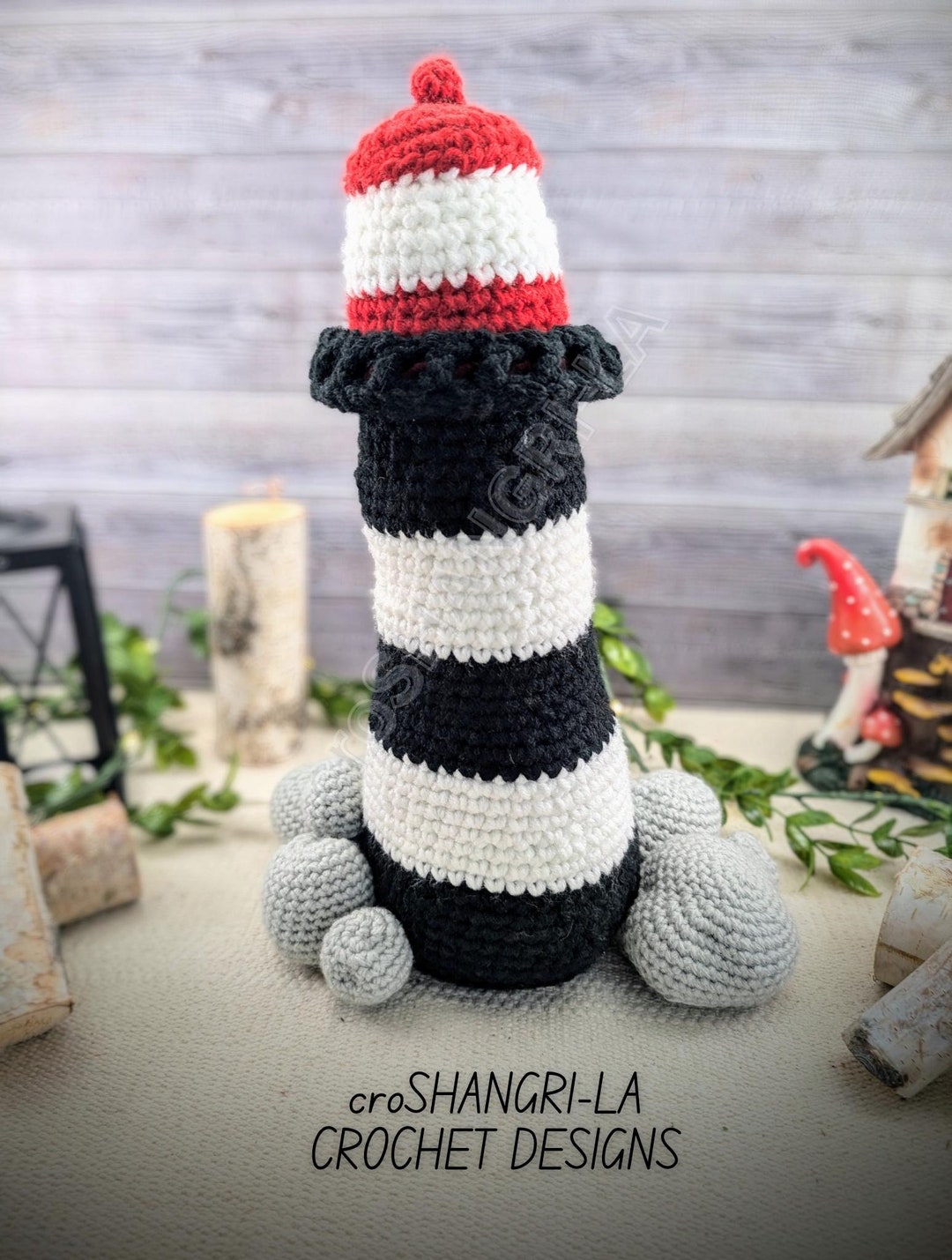 Lighthouse Crochet Pattern: Amigurumi Beach Decor (digital Download) - Etsy