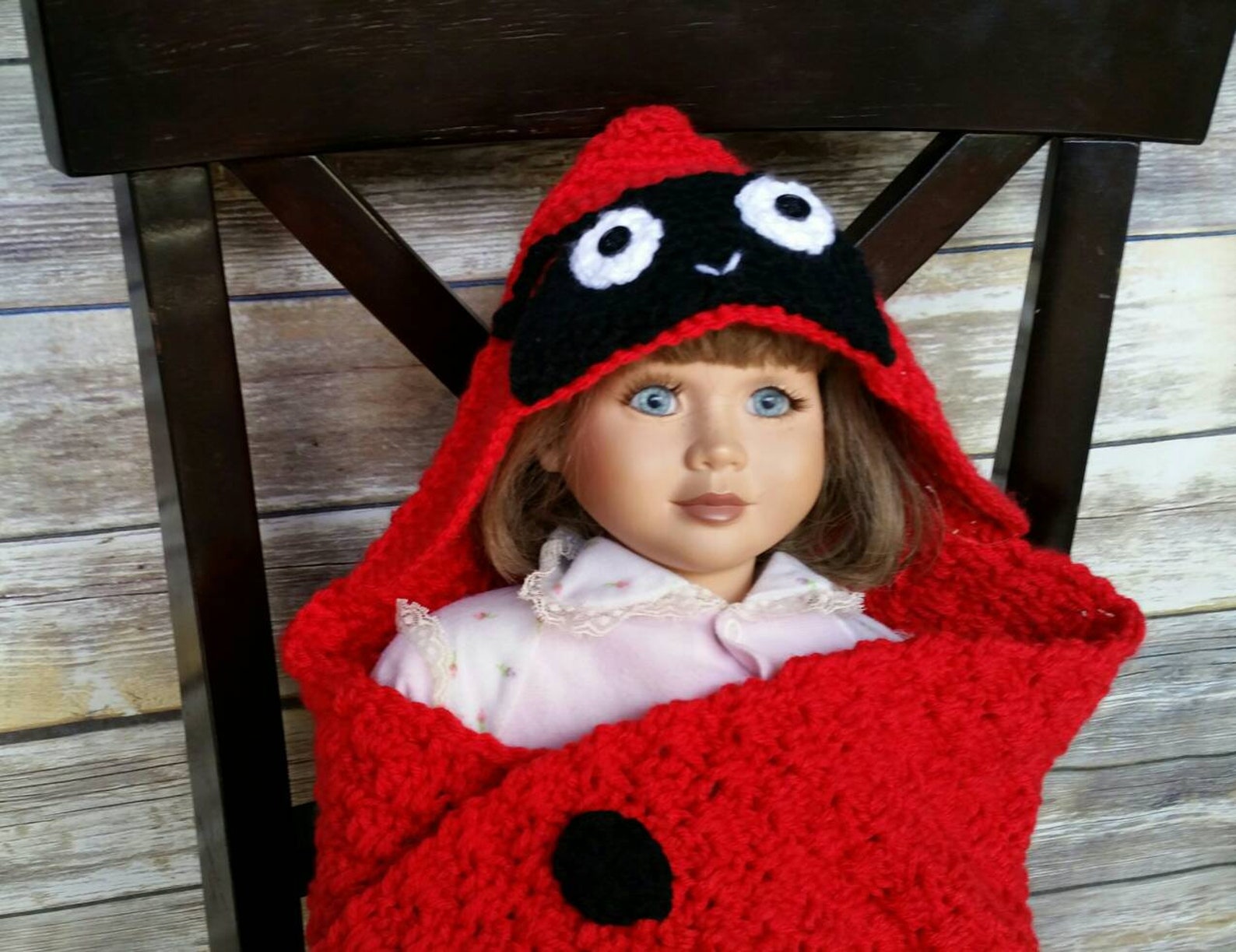 Ladybug Hooded Blanket Crochet Pattern | Etsy