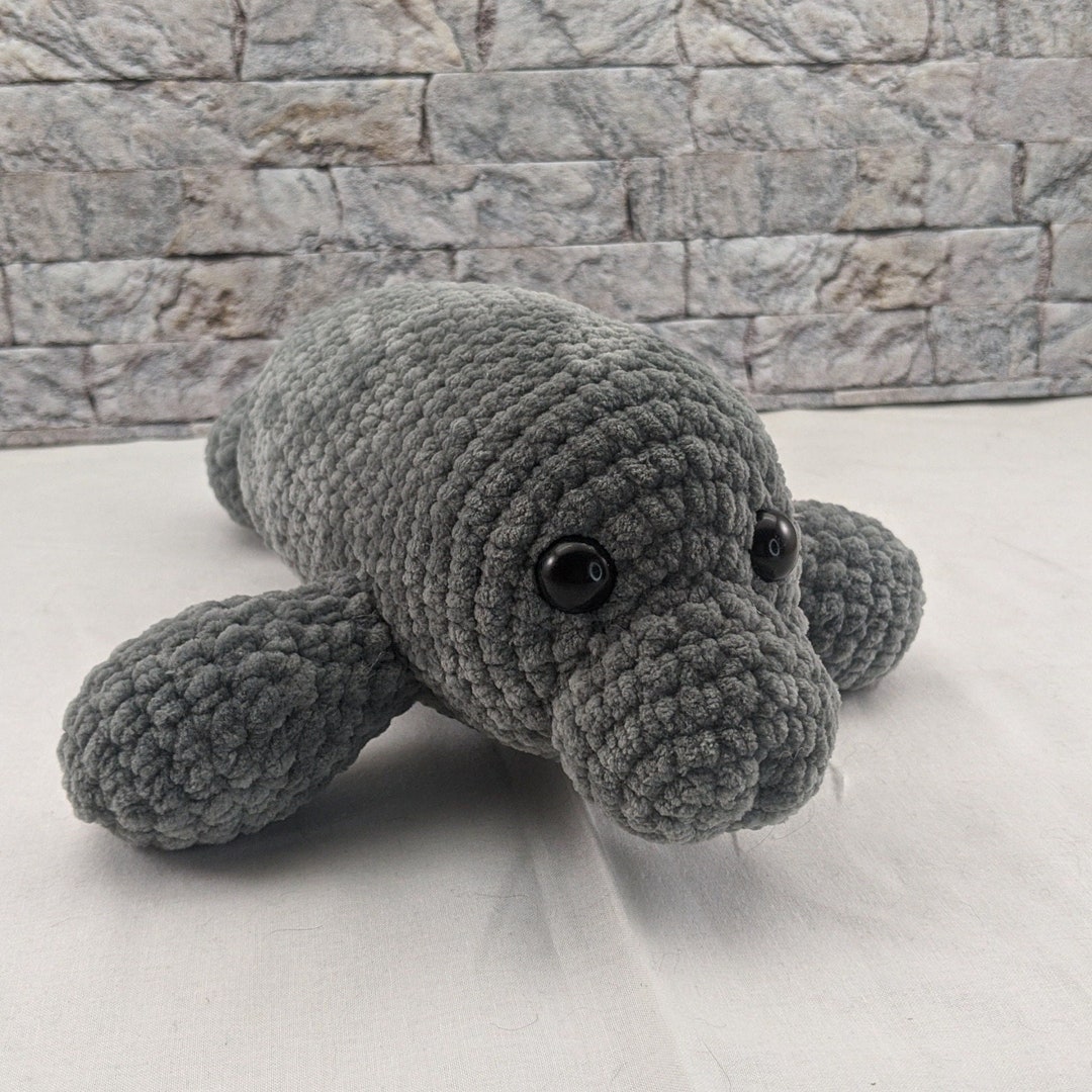 Martha the Manatee Crochet Pattern, Manatee Plushie Crochet Pattern ...