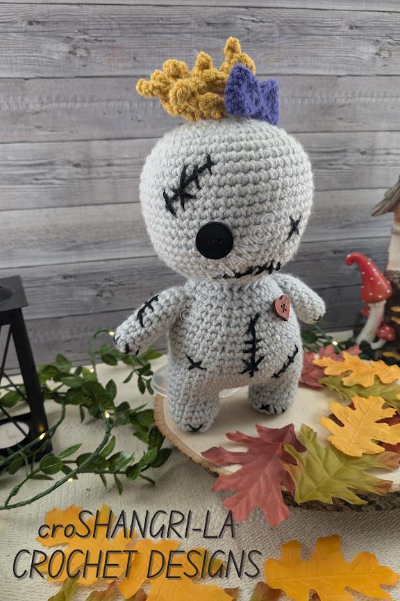 Crochet Voodoo Doll Pattern: Halloween Amigurumi Plush Toy (digital ...