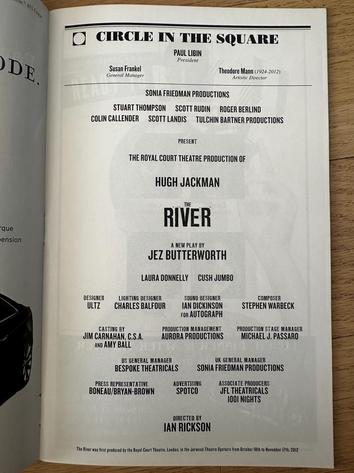 Hugh Jackman Signe the River Playbill. Deadpool & Wolverine - Etsy