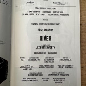 Hugh Jackman Signe the River Playbill. Deadpool & Wolverine - Etsy