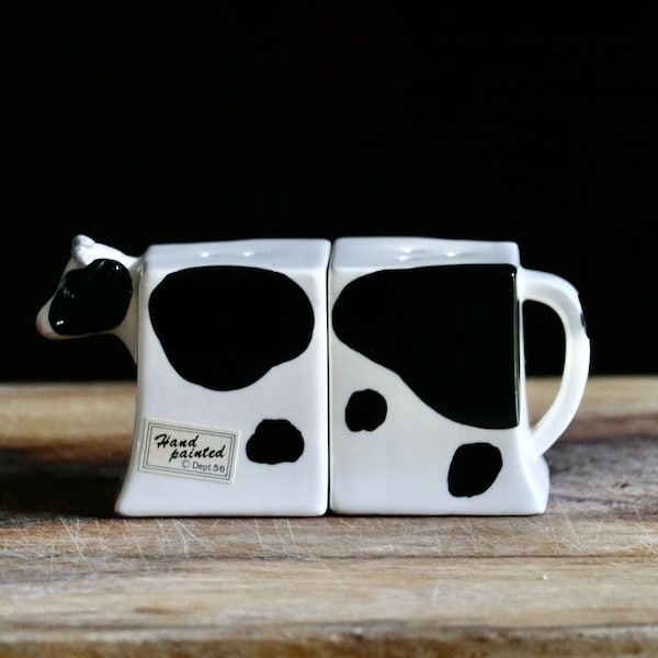 Salt Pepper and Cow Shakers - Etsy