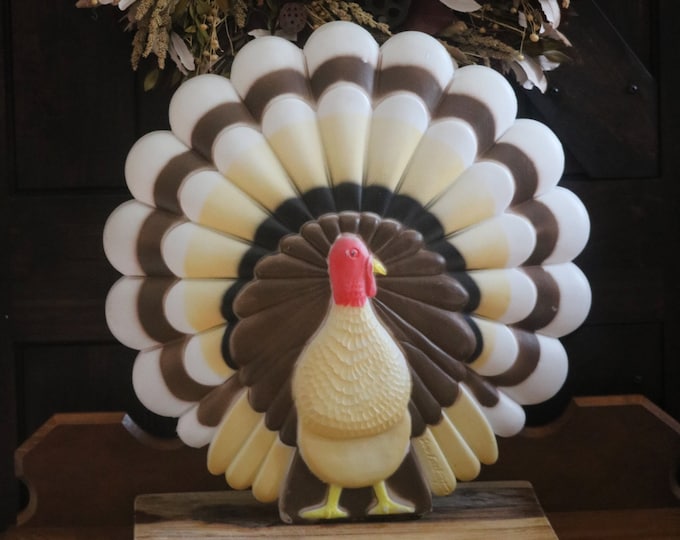 Thanksgiving Blow Mold, Vintage Plastic Light up Turkey for Fall Decor ...