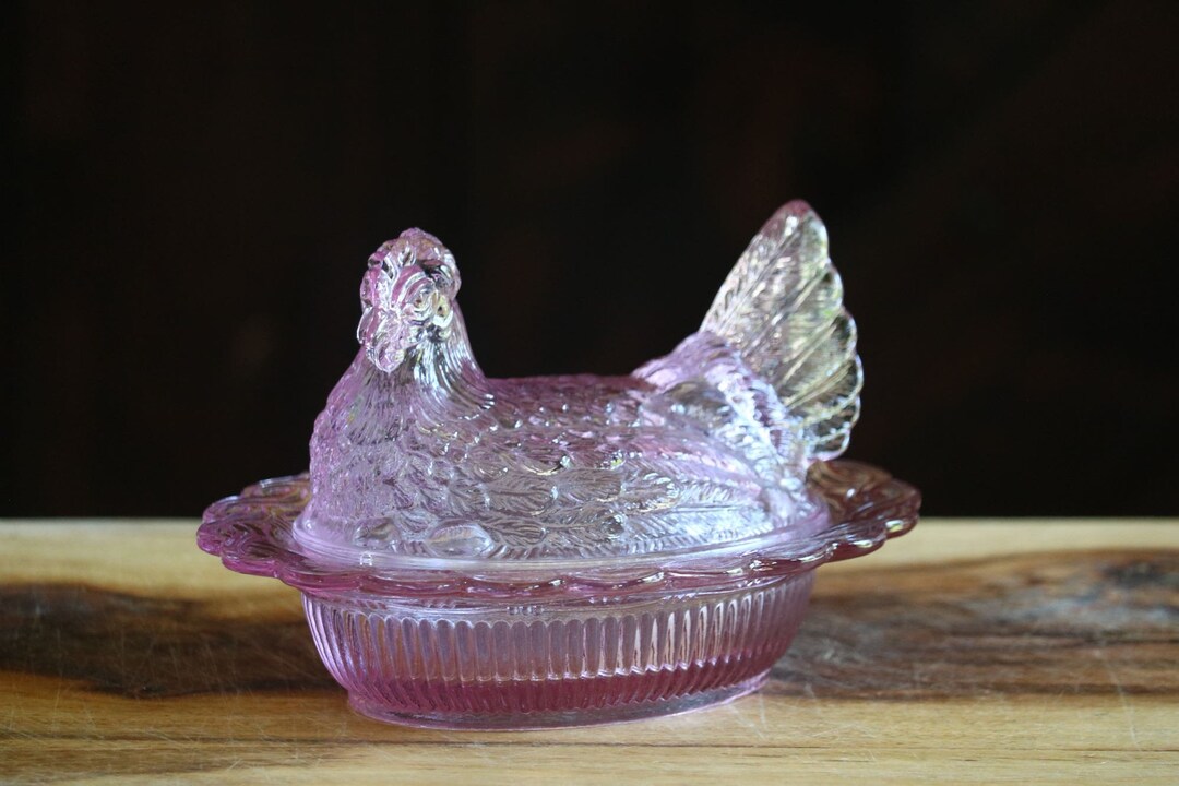 Vintage Mosser Lilac Hen on Nest, Retro Kitchenalia, Serving Bowl ...