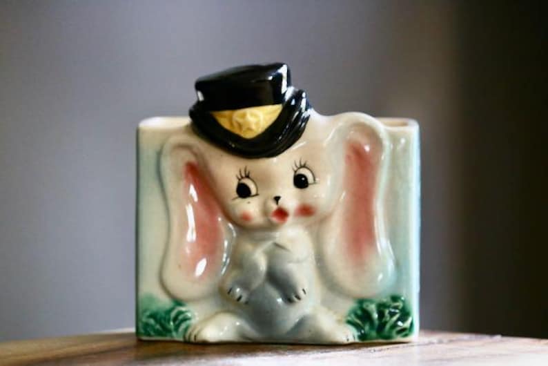 Vintage Bunny Planter, Kitschy Cute Spring Decor, Long Ear Rabbit ...