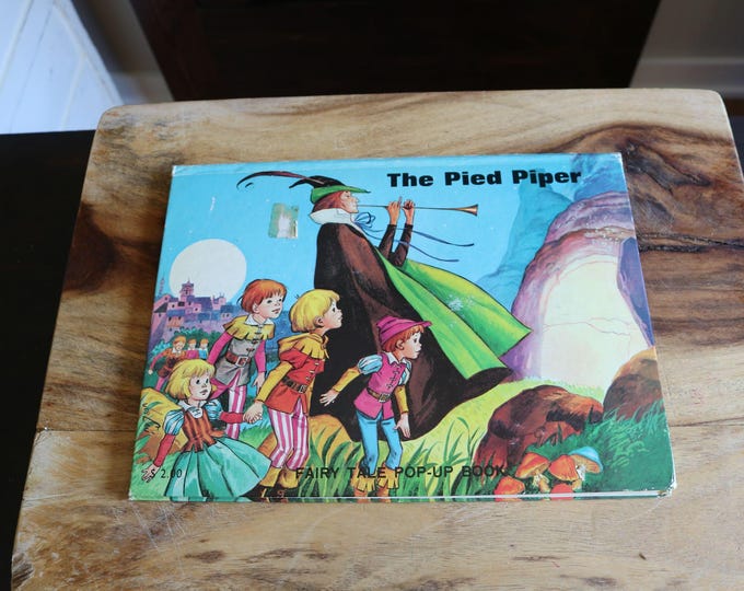 Vintage Pied Piper Fairy Tale Pop-up Book, Children's Storybook, Magic ...