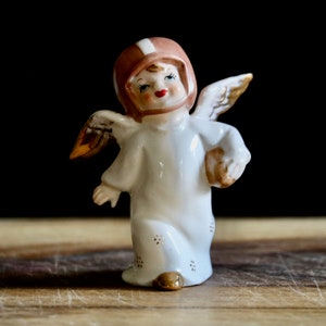 Vintage Fine A Quality Football Figurine, Cute Sports Boy Angel Wearing ...
