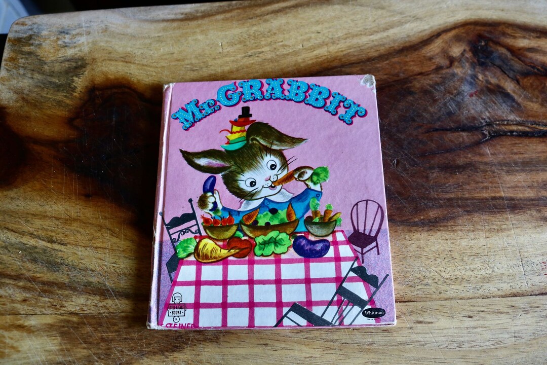 Vintage Mr Grabbit Book, Retro 1952 Tell-a-tale Whitman Hardcover ...