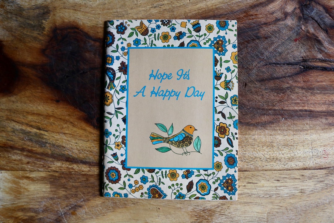 Vintage Friendship Booklet, Best Friend Gift, Hope It's a Happy Day ...