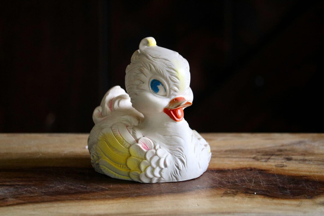 Vintage Edward Mobley Rubber Duck Squeaker Toy, Kitschy Spring and ...
