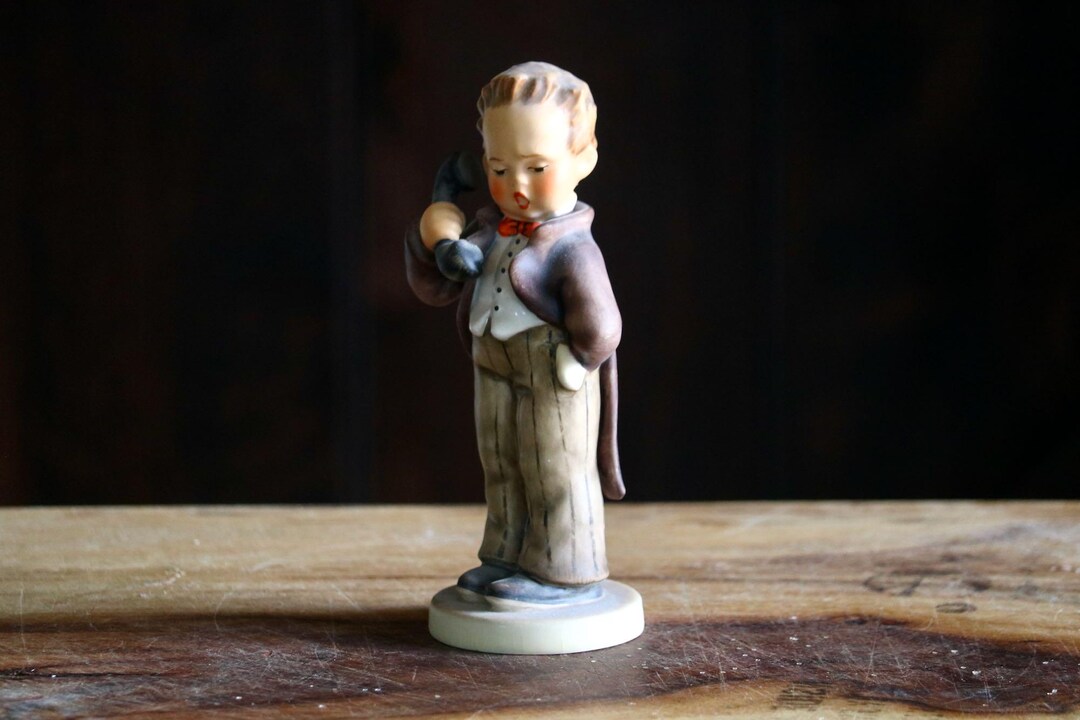 Vintage Goebel Figurine, Cute Spring Decor, 6 Hummel Hello Boy Talking ...