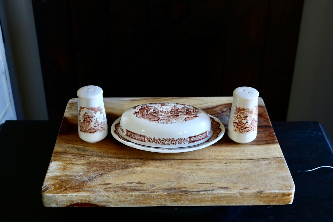 Vintage Fair Winds Dishes, Retro Kitchenalia, Sailor's Farewell Covered ...