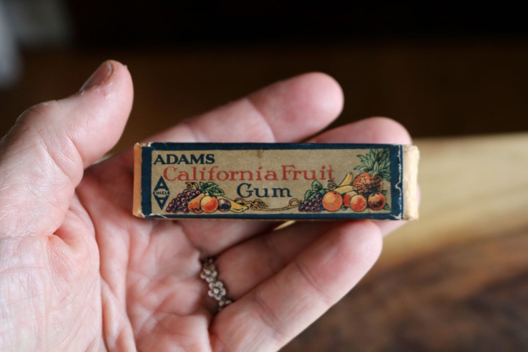 Vintage Pack of Adams California Fruit Gum, Retro Memorabilia, Adam's ...