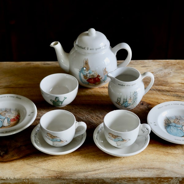 Peter Rabbit Tea Set - Etsy