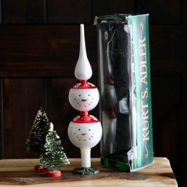 Snowman Head Tree Topper - Etsy