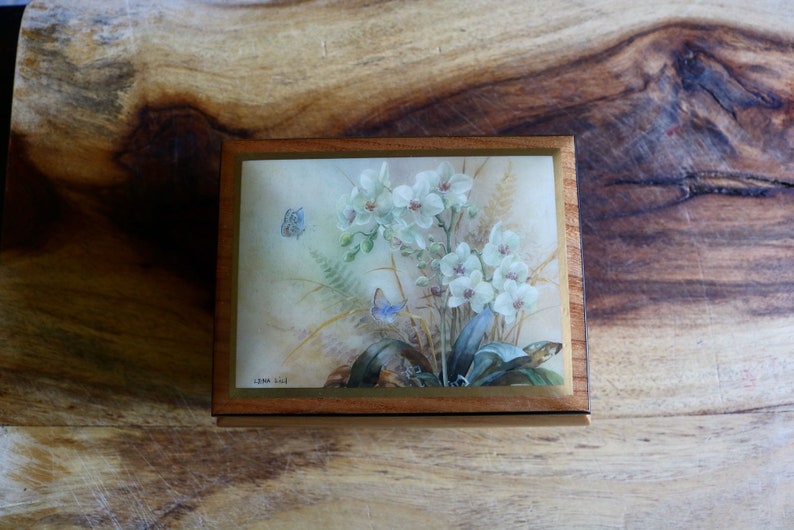 Vintage Lena Liu Music Jewelry Box, Elegant Spring Decor, H&G Studios ...