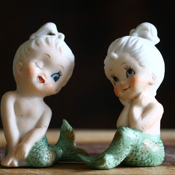 Mermaid Salt Pepper - Etsy