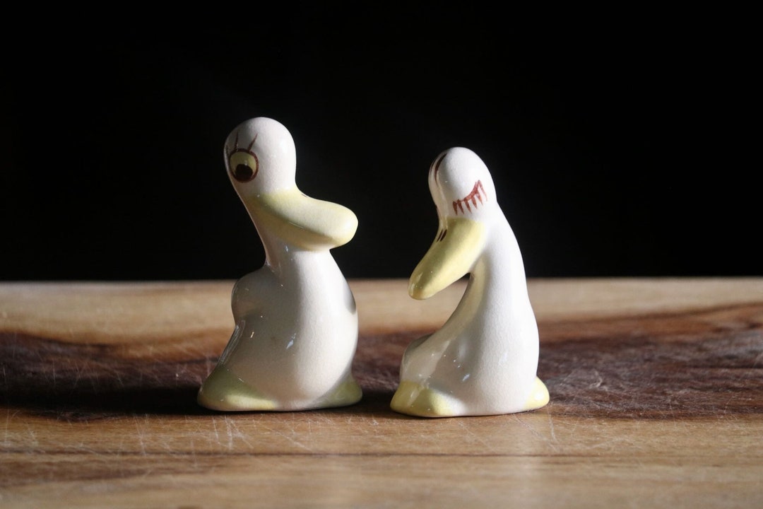 Vintage Ceramic Duck Figurines, Retro Collectible California Pottery ...