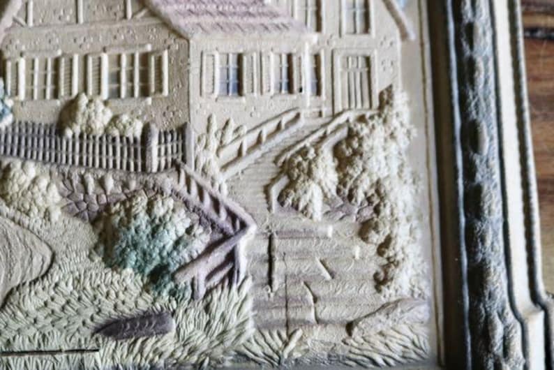 Antique German Calendar Top Wall Hanging, Rustic Spring Decor, Vintage ...