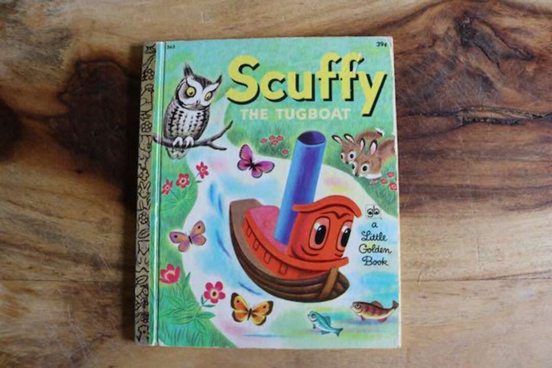 Vintage Scuffy the Tugboat Book, Storybook for Children, 1972 Hardcover ...