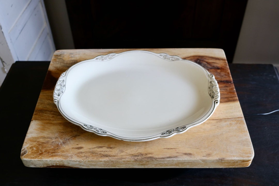 Vintage Homer Laughlin Virginia Rose Platter, Retro Kitchenalia, Oval ...