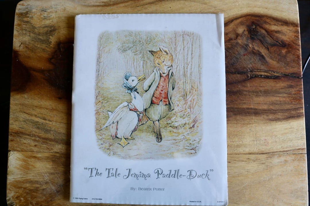 Vintage Fox and Duck Print, 8 X 10 Framable Beatrix Potter Artwork, the ...