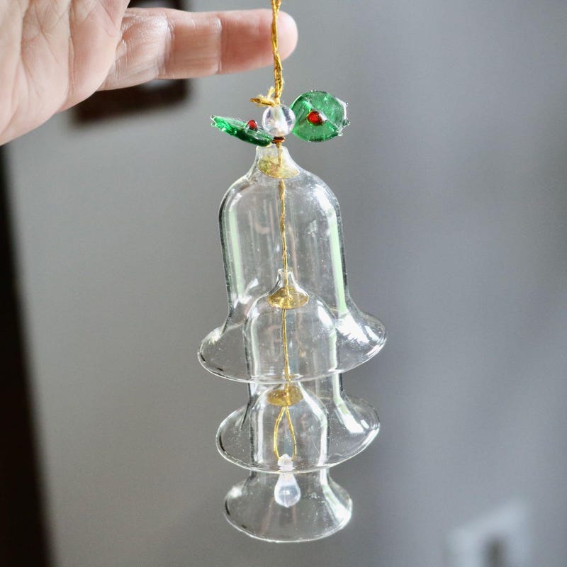 Glass Bell Ornament - Etsy
