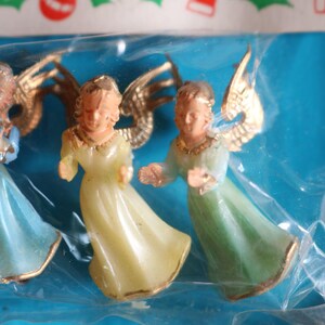 Kitschy Plastic Angel Figurines, Vintage Christmas Decor, CHOOSE Small ...