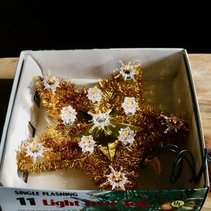 Electrified Flashing Star Tree Topper, Vintage Christmas Tree Decor ...
