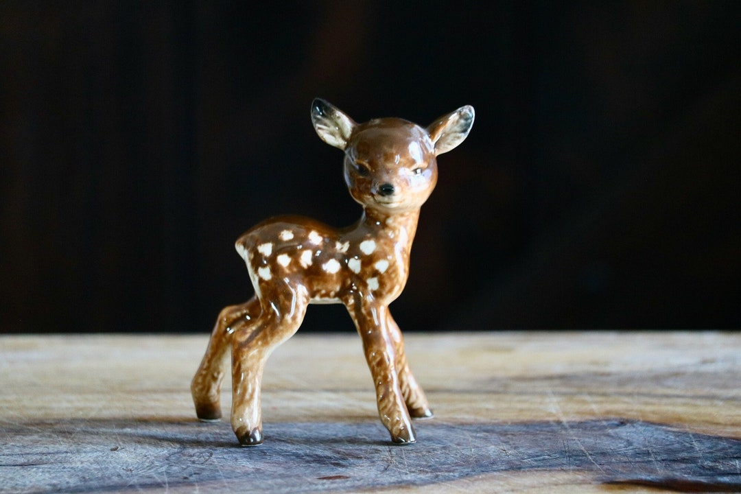 Vintage Goebel Deer Figurine, Nostalgic Fall Decor, TMK5 Porcelain Fawn ...