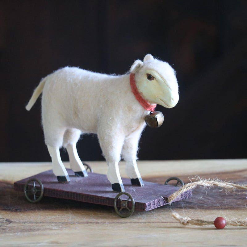Sheep Pull Toy - Etsy