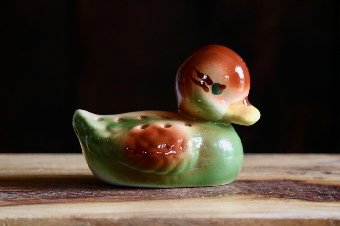 Vintage Rio Hondo Duck Flower Frog, Kitschy Spring Decor, Cute Brown ...