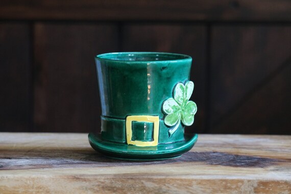 Lefton Leprechaun Hat Planter for Vintage St Patricks Day - Etsy