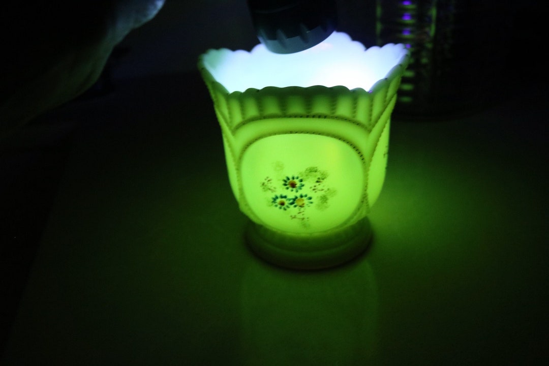 Vintage Northwood Custard Glass Spooner, Retro Kitchenalia, Hand ...