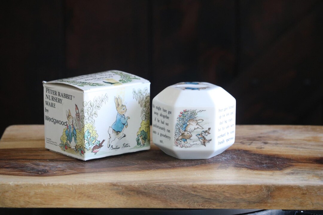Vintage Peter Rabbit Bank, Cute Easter Basket Gift, Beatrix Potter ...