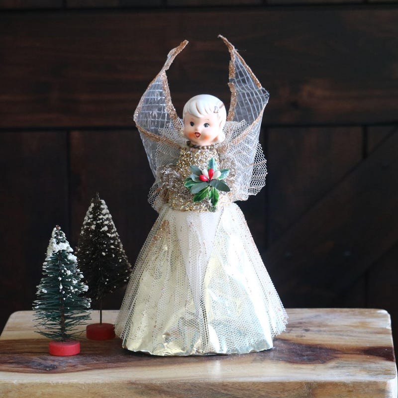 Vintage Ceramic Angel Head - Etsy