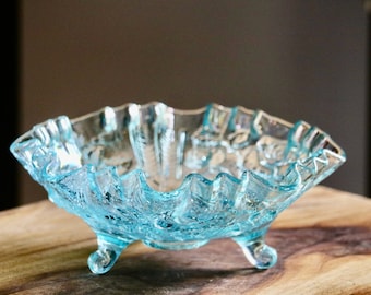 Blue Glass Candy Dish - Etsy