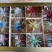 Silver Tinsel Atomic Starburst Ornaments With Multi-color Centers ...