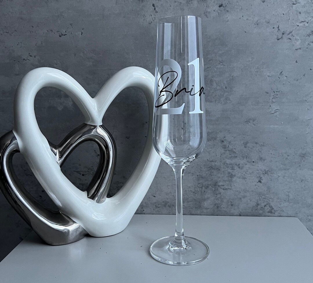 Personalised Prosecco, Custom Champagne Glass Birthday Gift, Special ...