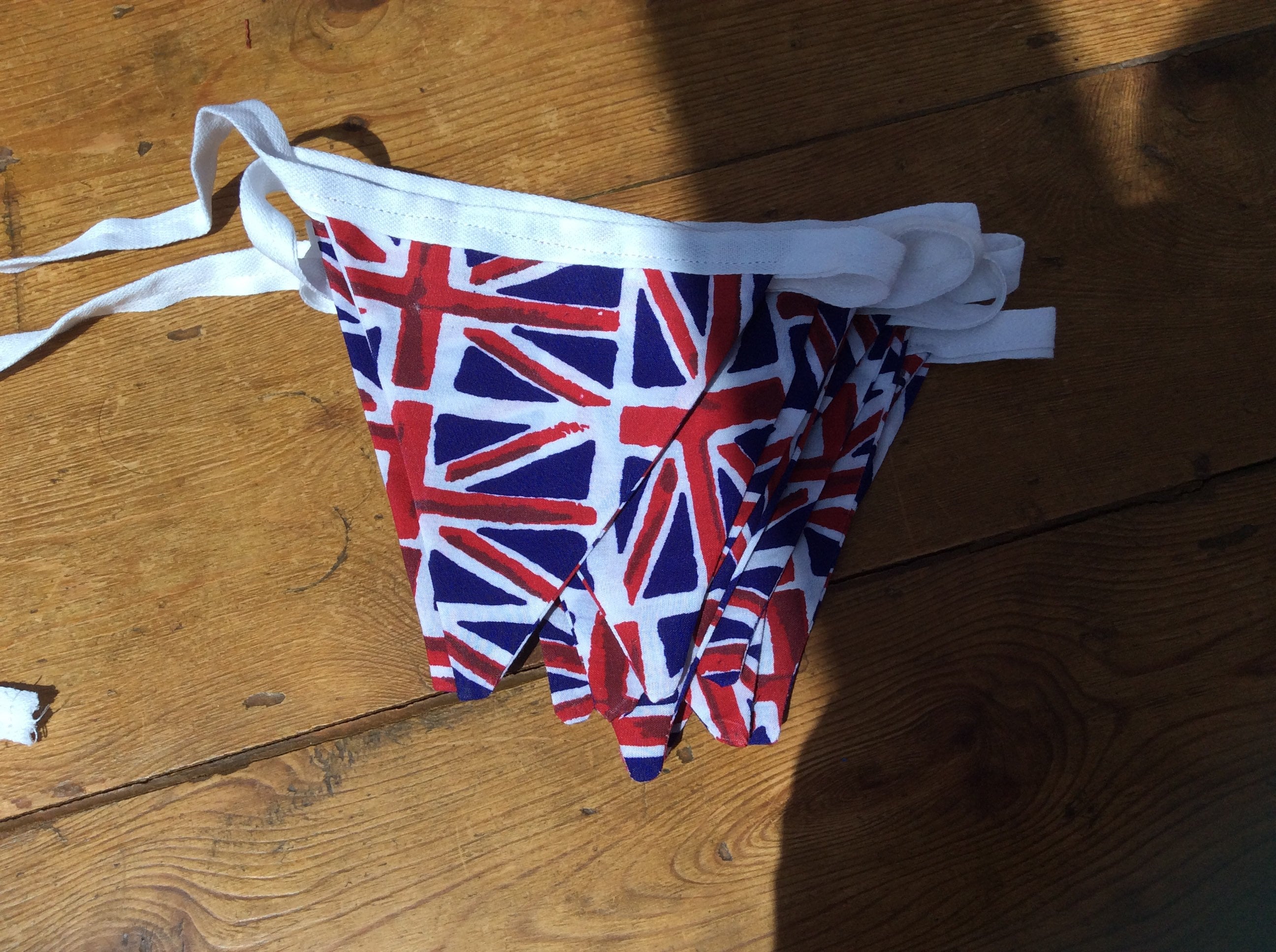 Bunting. Union Jack. Double Sided. 12 Flags. 216cm Length Including ...