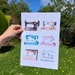 A4 Sewing Machine Art Print - Etsy
