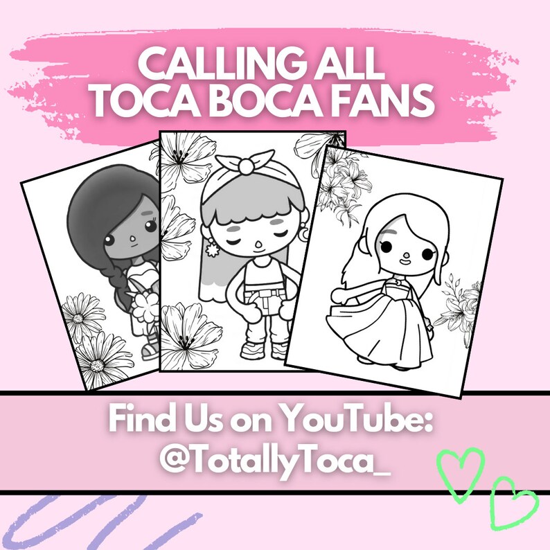 Flower Power Toca Boca Coloring Pages /toca Boca Printable Color Pages ...