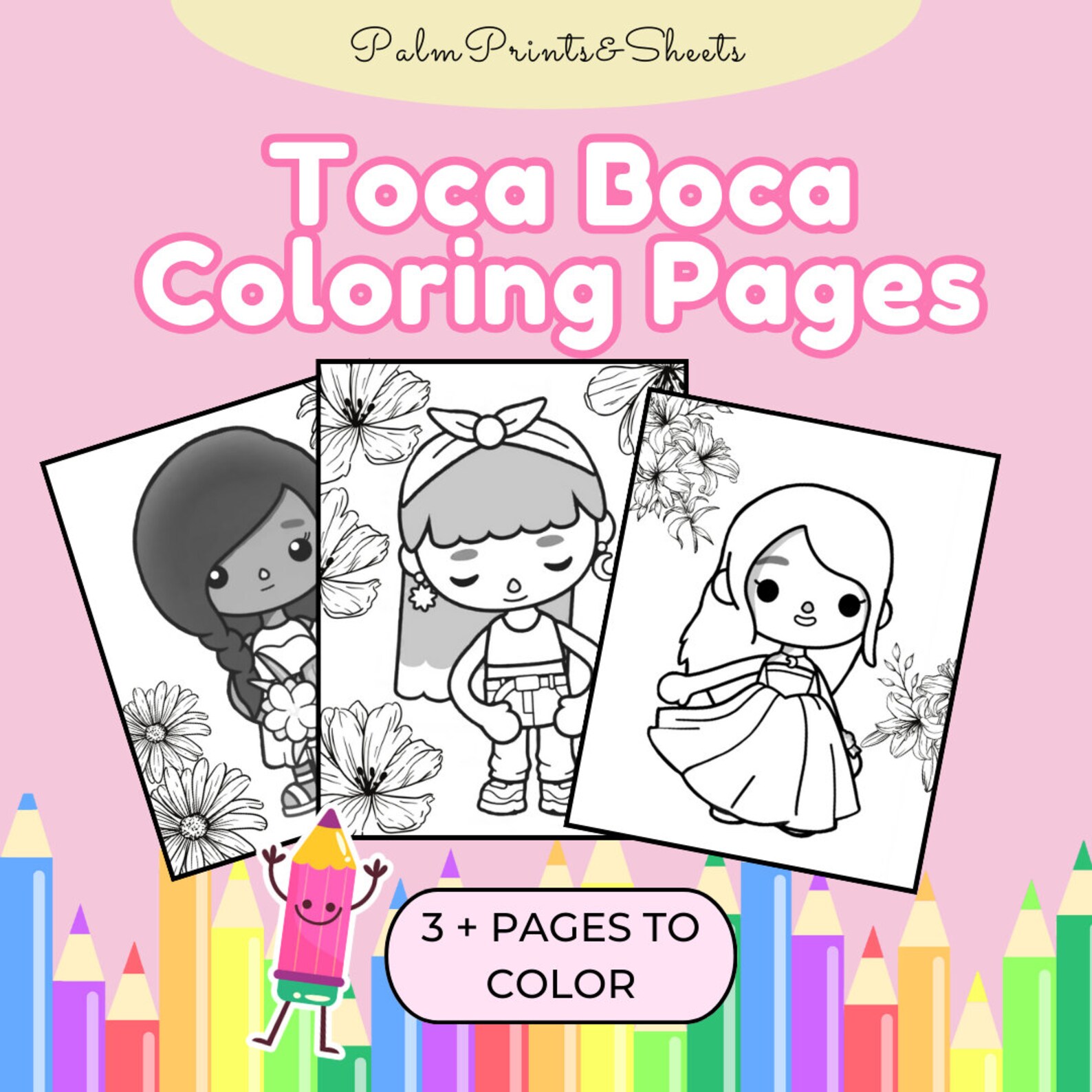 Flower Power Toca Boca Coloring Pages /toca Boca Printable Color Pages ...