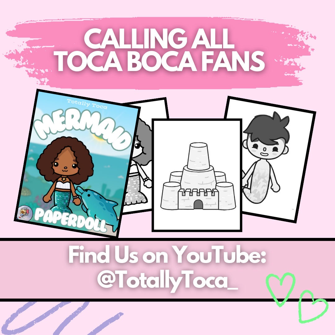 Mermaid Toca Boca Coloring Pages /toca Boca Printable Color Pages ...