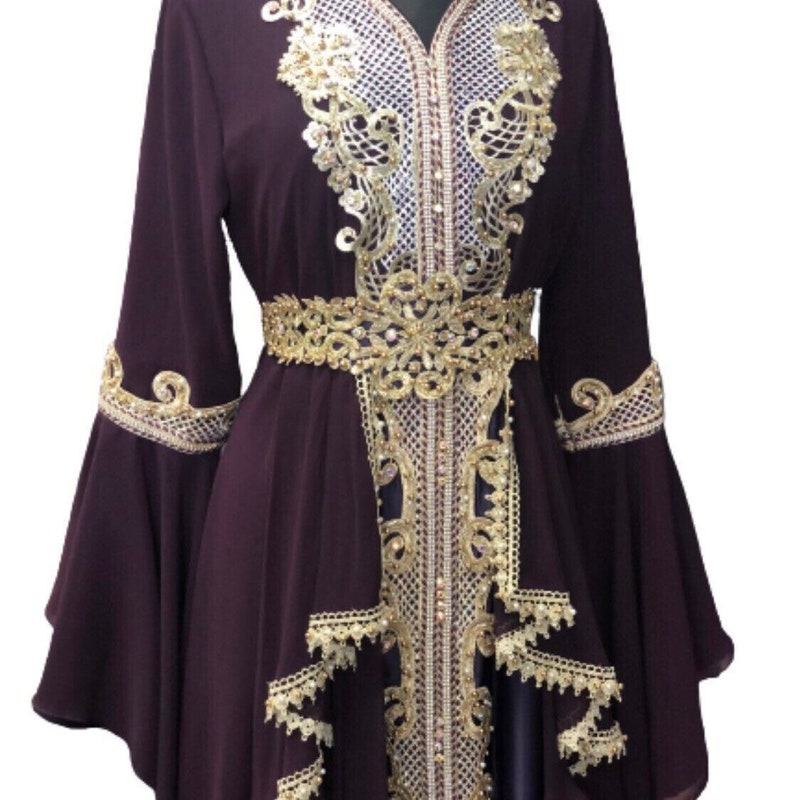 Purple Palestinian Kaftan - Etsy